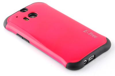 Cina Casi del telefono cellulare dell'armatura di rosa della prova del graffio per HTC uno FCC di RoHS del CE 2 M8 in vendita