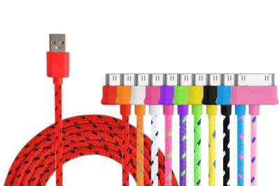 China La carga por USB micro de alta velocidad roja telegrafía para Iphone 4 4s en venta