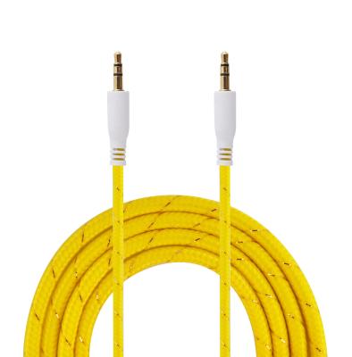 China Cable auxiliar púrpura del amarillo anaranjado para el altavoz de audio el 1M en venta
