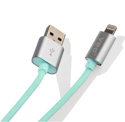 China La carga por USB de aluminio 5/5s de Iphone del relámpago de la trenza telegrafía 8 el perno el 1m en venta