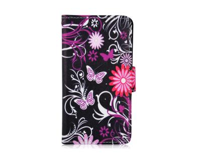 China Imprimindo a borboleta cor-de-rosa cubra a carteira Huawei g610 do telemóvel, casos y210 com suporte à venda