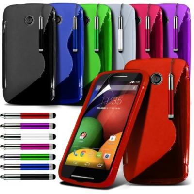 中国 スクリーンの保護装置およびペンとの モト E のための S ライン波 TPU モトローラ の携帯電話カバー 販売のため