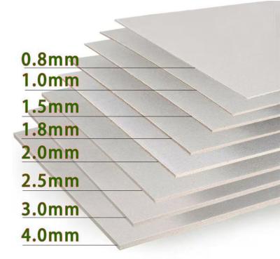 China Excellent Hardness 2mm Grey Cardboard For Arch File Customized Uncoated Notebook for sale