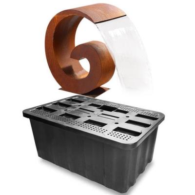 Cina Estetico rustico di Corten di numero 6 della fontana d'acciaio a forma di della scultura in vendita
