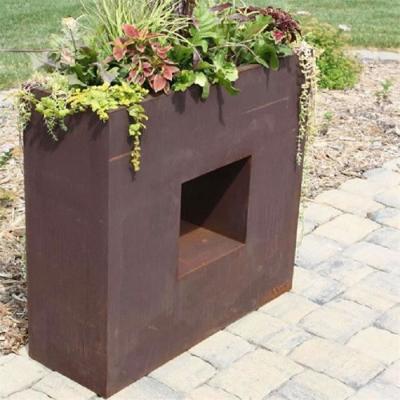 Китай Плантатор Corten торгового центра OEM стальной прямоугольный с освещением СИД продается
