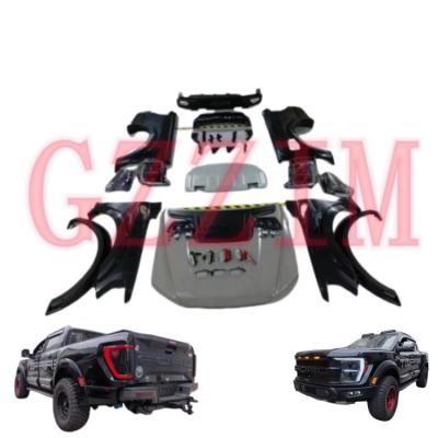 Κίνα F150 Ford Ranger Raptor Στυλ Κιτ Σώματος Με Φάρες Φέντερ Μαύρο προς πώληση