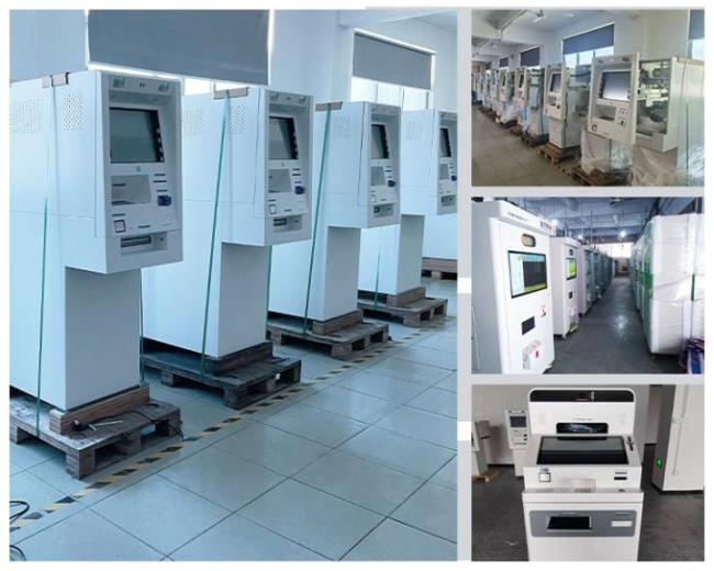 Lobby Cash Recycler With Check Or Coin Atm Cash Deposit Machine 4