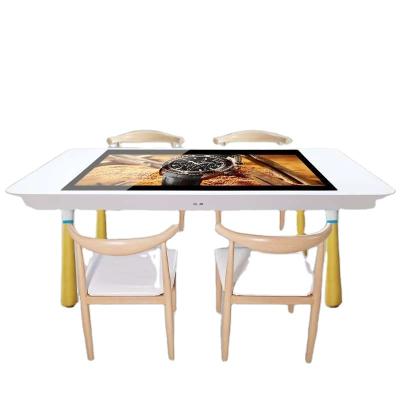 China Restaurant Multitouch Coffee Table 55Inch Capacitive Interactive Screen Table for sale