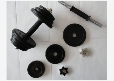 Chine Haltère réglable enduite en caoutchouc de forme physique de gymnase du Barbell 32KG à vendre