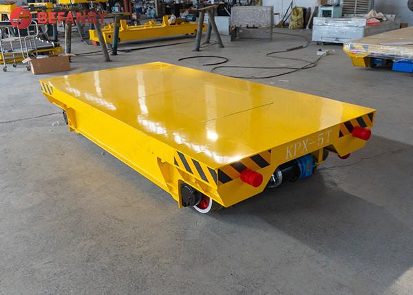 Durable 4 Axles Battery Rail Transfer Carts