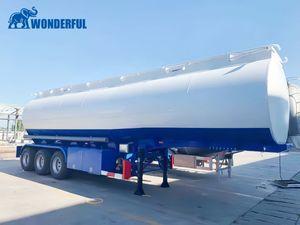China 3 Axles Steel Cargo Transport Liquid Petrol Diesel Oil Tank Outboard Motor Insulated Ship Regulations Used 5000 Gallon Aluminum Trailer Fuel Tanker for sale