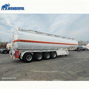 China Custom Eco Friendly Crude Palm Oil Diesel Tank Axles Specifications Gasoline Tank Gallons Hold Pull Behind Asphalt Jet Fuel Tanker Semi Trailer for sale