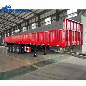 China Custom Cargo Camping Ladder Rack Enclosed Axle Plans Custom Haul Walking Floor Lifted Trucks Ice Shack Decking Side Drop Fold Down Panel Trailer for sale
