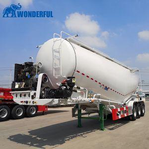 China 3 Axle China Manufacturer Mixer Total Volume Unloading Vehicle Height Transportation Auto Road Concrete Fly Ash Cargo Bulk Cement Trailer Truck Van Tanker for sale