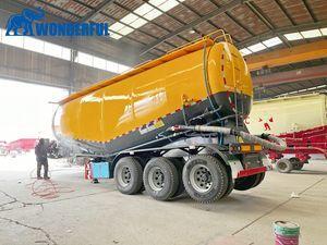 China 3 Axle 3.6 mm Body Bitumen Dry Bulk Vehicle Endorsement Blower Pour Roof Diesel Unloading Toddler Transformer Cement Excavator Tank Truck Tanker Trailer for sale