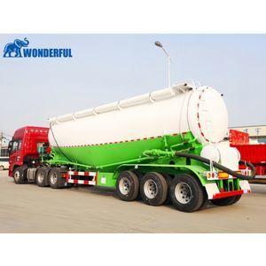 China Durable China Manufacturer Customized 3 Axles Industrial Transport Powder Heavy Duty Delivery Design Concrete Enclosed Hauling Pump Length Cement Tanker Trailer for sale