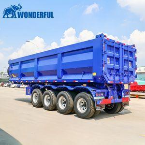 China Factory Supplier China Hot Sale 3 Axle U Type 40cbm Heavy Duty Hydraulic Cylinder Tipper Transportation Cargo Used Caravan Dump Semi Lorry Cimc Truck Trailer for sale