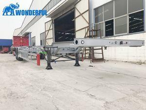 China Wholesale 2 3 4 Axles Air Mechanical Suspension High Quality T700 Carbon Steel Antirust Treatment 40FT 45FT Container Skeletal Chassis Skeleton Semi Trailer for sale