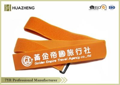 China Logotipo da impressão do gancho durável alaranjado e de tela de seda das cintas plásticas do laço à venda