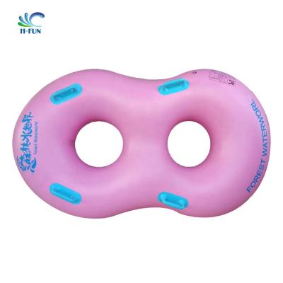China New custom print inflatable fun tube pink heavy duty tube for floating inner tube raft à venda