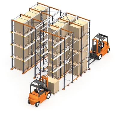 China Double Way Entry Heavy Duty Storage Racks For Warehouse / Factory for sale