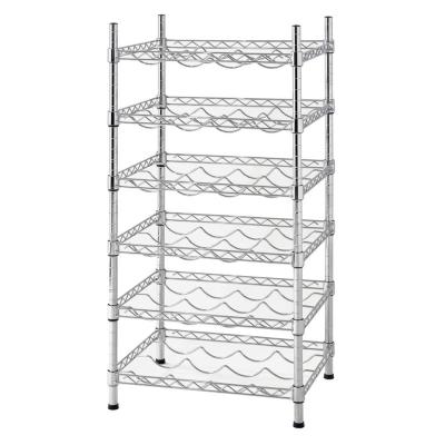 Position libre de vin de 12 bouteilles de support de Champagne en métal accessoire empilable de barre