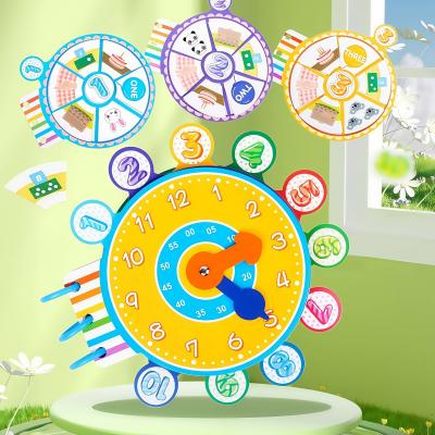 China Wholesale Montessori Digital Clock Quiet Sticker Book Preschool Learning Activities Busy Books for Toddlers for sale
