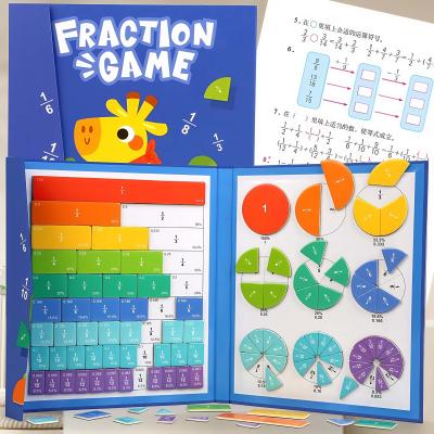 China Magnetic Fraction Learning Math Toy for Children Kids Montessori Arithmetic Teaching Aids Educational Toys for sale