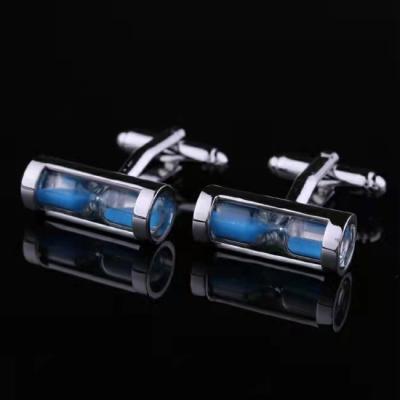 Cina OEM della clessidra di Diamond Cufflinks Inlaid In Small degli uomini materiali della lega in vendita