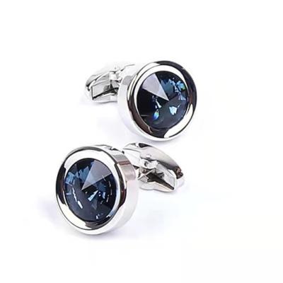 Cina Dimensione circolare del materiale 16mm della lega dei gemelli della camicia di S di Cat Eye Diamond Men ' in vendita