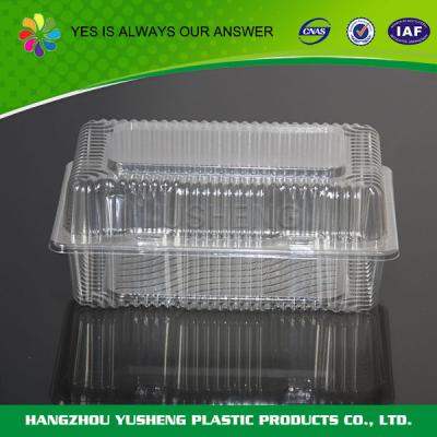 Cina COLPISCE i chiari recipienti di plastica di plastica del contenitore di pane con i coperchi bianchi/Gray in vendita