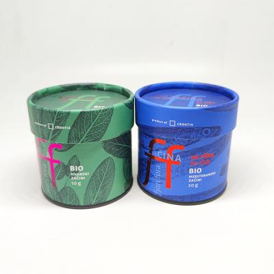 China O composto de papel imprimindo feito sob encomenda enlata o produto comestível em volta do empacotamento do tubo à venda