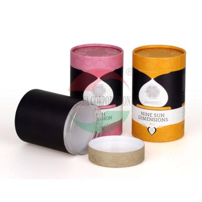 Cina Stampa del barattolo di plastica del cilindro di pelle di cura delle latte composite di plastica chiare della carta in vendita