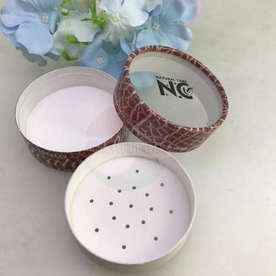China Modern Flower Black Powder Paper Cylinder Container With PVC Transparent Window for sale