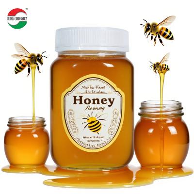 중국 도매 250g 500g 1000g 플라스틱 사각 원형 투명 병 PET 소재 식품 등급 꿀 용기 나사 캡 꿀병 판매용