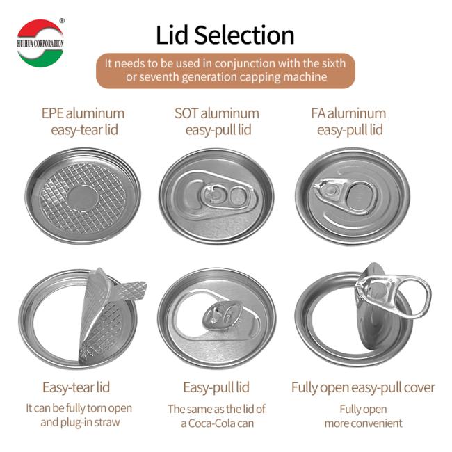 PET beverage can with lid