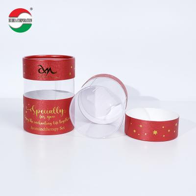화장품용 PVC 창과 함께 맞춤 투명한 종이 튜브 포장