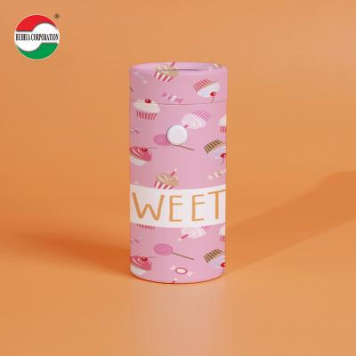 China Custom Eco Friendly Biodegradable Childproof Resistant Packaging Boxes Round Shaped Cylinder Paper Tube With Child Lock for sale