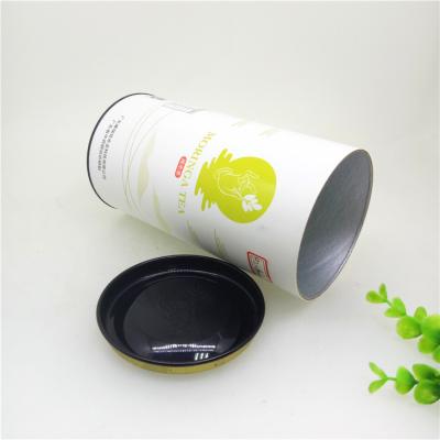 Chine Le composé fait sur commande de papier de couvercle en métal de logo met en boîte la taille intérieure du diamètre 120mm de 99mm à vendre