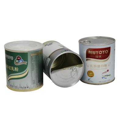 中国 粉乳の栄養物の粉のための容易な開いたふたが付いている食品等級の湿気の防止のペーパー合成の缶 販売のため