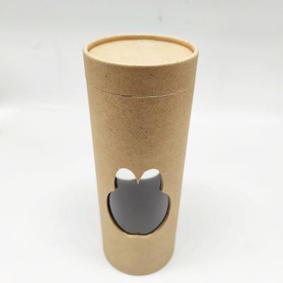 Китай Таможня напечатала трубку Kraft Biodegradable круга бумажную с окном продается