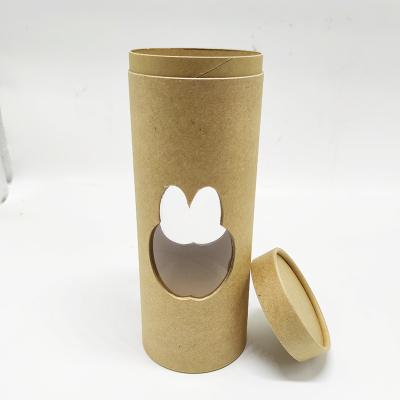 Китай Таможня напечатала трубку Kraft Biodegradable круга бумажную с окном продается