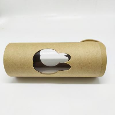 Китай Таможня напечатала трубку Kraft Biodegradable круга бумажную с окном продается