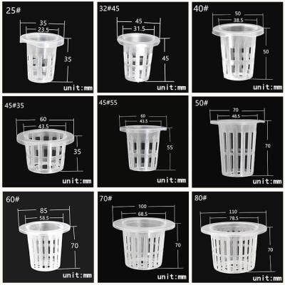 China Clone hidropônico do crescimento vegetal da cestaria de Mesh Pot Net Cup Basket à venda