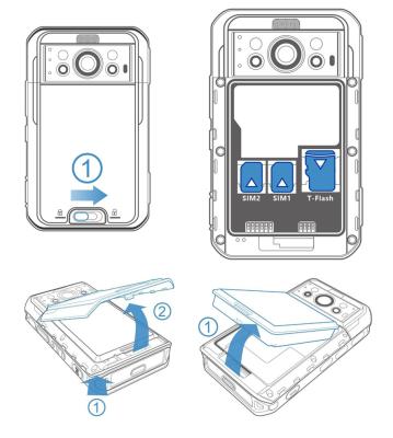 China Batería reemplazable de 3800mAh 5G cámara corporal con cámara trasera de 13MP y focos LED en venta