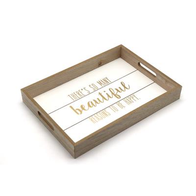 中国 簡単な様式の木のラップの皿35 X 25 X 4.5 Cmのペーパー印刷の技術 販売のため