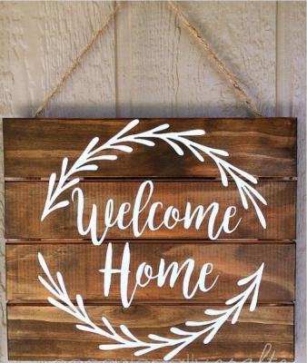 Cina La decorazione domestica ha personalizzato i segni positivi della famiglia un servizio di 40 x 40 di cm ODM/OEM in vendita