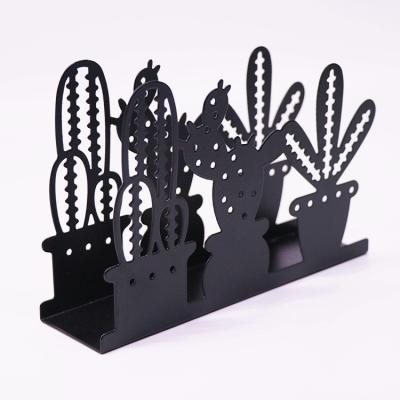 Cina Dimensione standard del cactus di progettazione del metallo del supporto da tavolo del tovagliolo per il ristorante/hotel in vendita