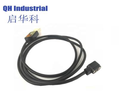 중국 스마트 워치 충전 케이블 2핀 2.84mm 휴대용 자기 충전 USB 충전 케이블 케이블 판매용