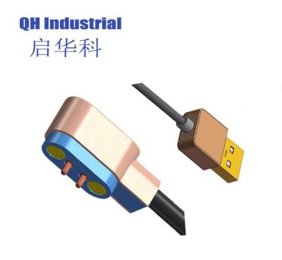 중국 스마트 워치 충전 케이블 2핀 2.84mm 휴대용 자기 충전 USB 충전 케이블 케이블 판매용